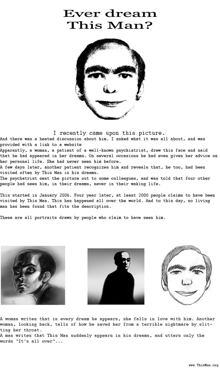 Ever dream this man?