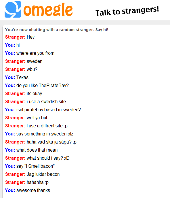 Omegle Swedish Bacon