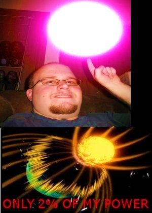 ONLY 2 PERCENT OF MY REAL POWER