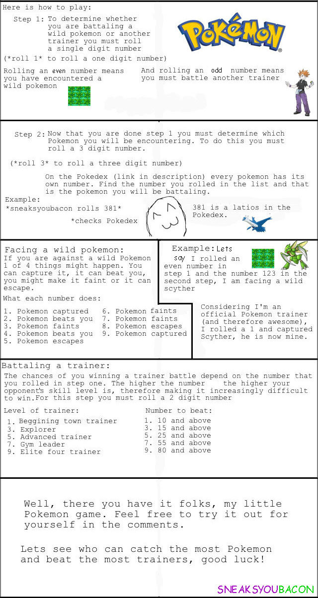 Pokemon Rolling Game