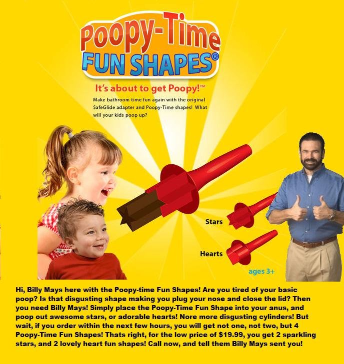 Poopy Time Fun Shapes W/ Billy Mays